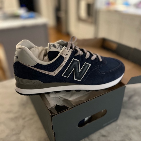 New Balance Shoes Mens Navy New Balance 574 Core Shoes New With